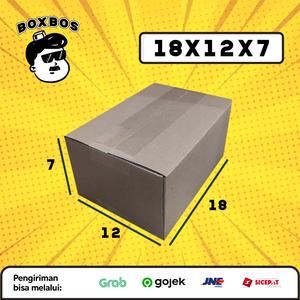 Jual KARDUS BOX uk 18x12x7 CM Kotak Packaging Corrugated SHEET POLOS ...