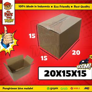 Jual 20x15x15 CM Kardus Packaging Box Karton Kardus Baru Corrugated ...