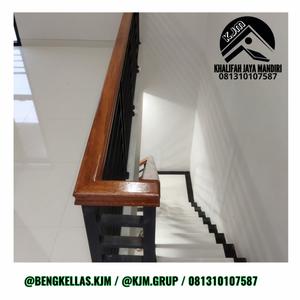 Jual Harga Promo Railing Tangga Balkon handle besi dan kayu - Handle ...