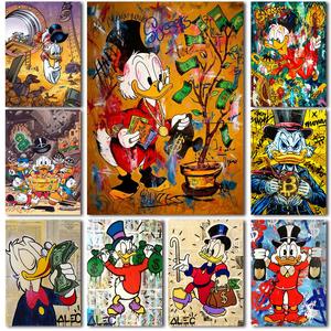Jual MINISO Disney Anime klasik Donald Duck Poster seni dinding cetakan ...