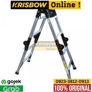 Jual Krisbow Ladder Adjustable Tangga Lipat Lader Aluminium 2.6 Mtr ...