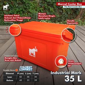 Jual Cooler Box Ice Marvel Industrial Terbaik Besar Claris Terbaik Ikan ...