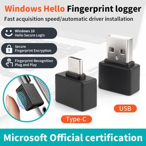 Jual Mini USB Type C Fingerprint Reader for Windows Hello PC Laptop ...