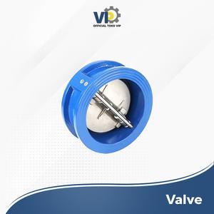 Jual Wafer Check Valve Double Door Cast Iron Disc SS Size 6" / Wafer ...