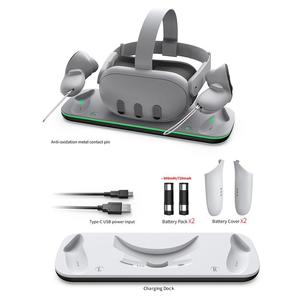 Jual Charging Dock For Meta Quest 3 VR Accessories Wireless Charger ...