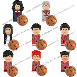Jual KT1060 Slum Dunk anime bricks Shohoku Sakuragi Hanamichi Kaede ...