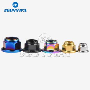 Jual Wanyifa Titanium Ti Nut M6 M8 M10 M12 Pitch1.25 Flange Lock Nuts ...