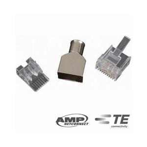 Jual Comscope /Amp Konektor Lan Rj45 Connector Cat. 6 (100Pcs ...
