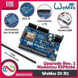 Jual WEMOS D1 R2 WIFI ESP8266 UNO BASED BOARD DEVLOPMENT NODEMCU 4MB FLASH UPGRADE VERSION ...