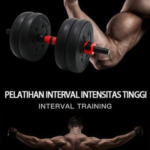 Jual Dumbbell Barbel set peralatan fitness 40 kg bisa disambung Tiang ...