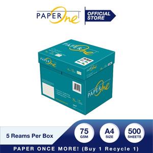 Jual 5 RIM (1 BOX) PAPERONE KERTAS HVS A4 75 GSM| KERTAS A4 75 GR PAPER ...