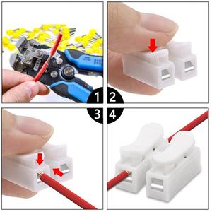 Jual Quick Connect 2 Wire Connector Spring Terminal Sambungan Kabel ...