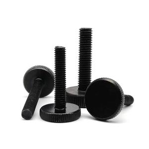 Jual 5/2pcs M3 M4 M5 M6 M8 DIN653 GB835 Black Knurl Flat Head Hand Tighten Thumb Screw Bolt ...