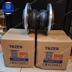 Jual Flexible Joint Rubber Tozen Twinflex Jis 10K 3" Inch / Dn80 10Bar ...