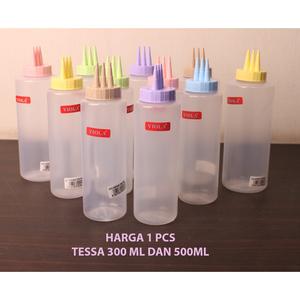Jual BOTOL SAOS.MAYONNAISE / BOTOL KECAP TESSA 300 ML DAN 500ML - 500ML ...