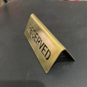 Jual Reserved sign plat reservasi stainless tanda papan reserve besi ...