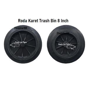 Jual Roda Bak Sampah Dorong Roda Karet Trash Bin 8 Inch Roda Tong ...