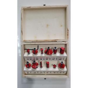 Jual MAIL SET 12 pc router bit set mata profil mata trimmer krisbow ...