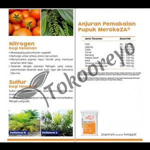 Jual Pupuk Meroke Za 50 Kg Kemasan Pabrik Via #Gratisongkir | Bisa Grab ...