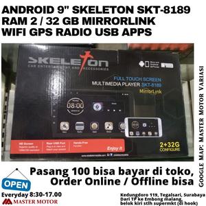 Jual Android SKELETON SKT 8189 9 inch RAM 2 32 GB Mirrorlink GPS Wifi FM Radio USB Headunit ...