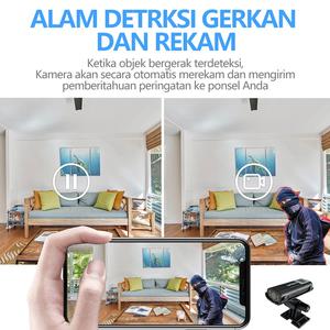 Jual Kamera Cctv Mini Tersembunyi Tanpa Kabel Spy Camera Mini Wifi Fhd ...
