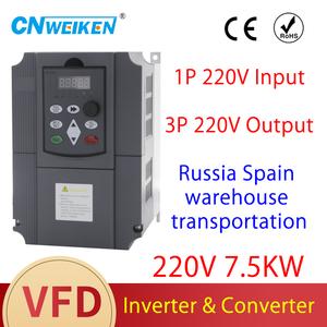 Jual Frequency Inverter 220V/380V 7.5KW Single Phase Input and 3 Phase Output Inverter Variable ...