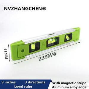 Jual Silver Skyline 9 inch Magnetic Spirit Level 3 Bubble Mini Pocket ...