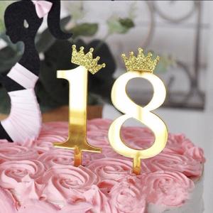 Jual TOPPER KUE ANGKA MAHKOTA TINGGI 10,5 CM / TOPPER ANGKA TAHUN UMUR ...