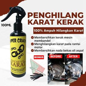 Jual Penghilang Karat Kerak Motor Mobil Cairan Obat Pembersih Mesin Besi Baja Stainless Noda ...