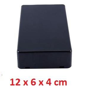 Jual Promo Box plastik / Kotak plastik hitam 12 x 6 x 4 cm Box Casing ...