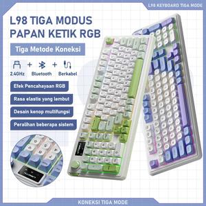Jual Keyboard bluetooth L98 untuk Windows/Mac/tablet RGB Gaming ...