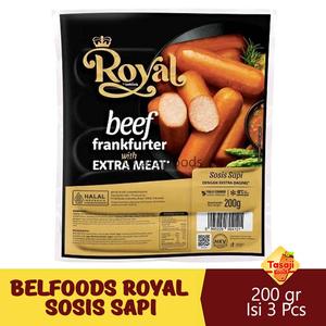 Jual Belfoods Royal Sosis Sapi Extra Daging Beef Frankfurter Isi 3 Pcs ...
