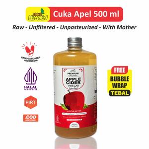 Promo Cuka Apel Organik 1 Liter Apple Cider Vinegar Premium With The ...