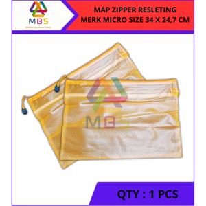 Jual MAP ZIPPER TRANSPARAN MERK MICRO SIZE 34 X 24,7 CM MAP PLASTIK ...