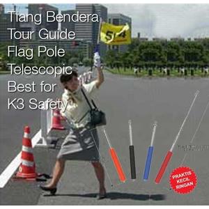 Jual Ready!! Tiang Bendera Tour Guide Teleskopik Uk. S - Hitam - Kota ...