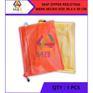 Jual MAP ZIPPER TRANSPARAN MERK MICRO SIZE 39,4 X 30 CM MAP PLASTIK ...