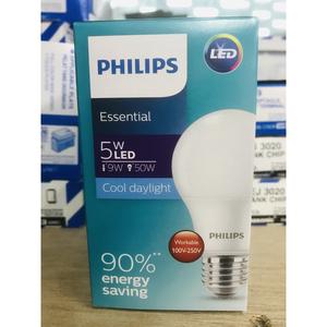 Jual ESSLED PHILIPS LED ESSENTIAL 5W 5 W 5WATT 5 WATT - PUTIH COOL ...