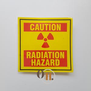 Jual Stiker Radiasi - Stiker Radiation Hazard - Stiker Penanda Radiasi ...