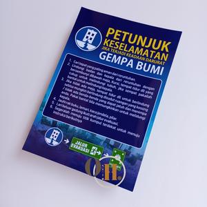 Jual Poster Petunjuk Keselamatan Gempa Bumi - Poster K3 - Poster ...