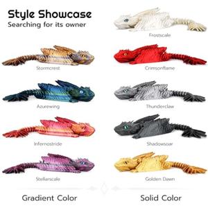 Jual Advantage 3D Printed 3D Printed Dragon Joint Home Offi Ornament ...