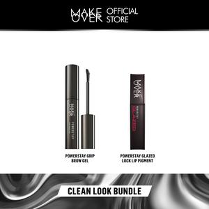 Promo Make Over Clean Look Bundle: Brow Gel + Glazed Lock Lip Pigment ...