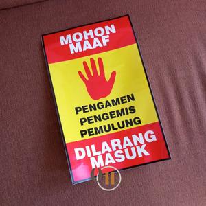 Jual Stiker pengamen, pengemis dan pemulung dilarang masuk - Stiker ...