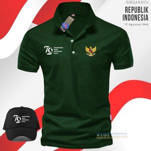 Jual Terpopuler TOPI..Polo Kerah Garuda 79 Nusantara Motif White Polo ...