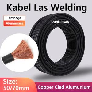 Jual 5M Kabel Las Hitam 50mm 70mm Aluminium Tembaga Welding Cable ...