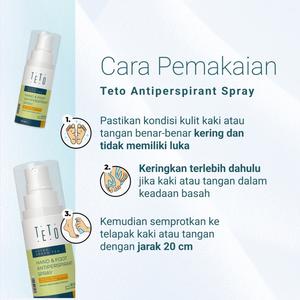 Jual TETO Hand and Foot Spray 30ml yang mengurangi keringat & bau ...