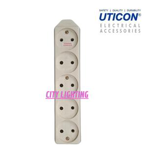 Jual Uticon Stop Kontak Gepeng 5 Lubang|Terminal Kuningan Colokan ...