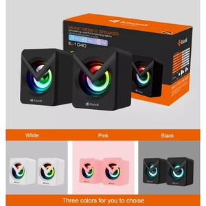 Jual KISONLI Gaming Speaker Komputer/Laptop L-1040 LED RGB Light With ...