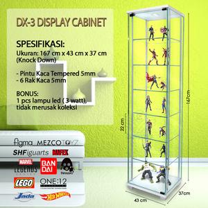 Jual Dx3 Display 6 Rak Kaca Lemari Shf Ml Gundam Mg Gunpla Lego Hw ...