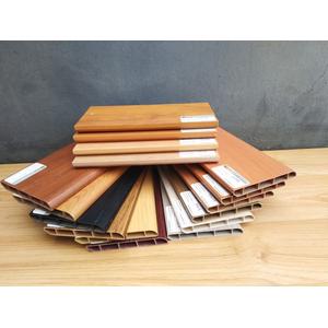 Jual SAMPLE CONTOH RENCENGAN PLINT PVC / LIST LANTAI PVC / SKIRTING PVC ...