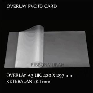 Jual RUNE Overlay 0.1 mm Film Coated PVC Sheet ID Card Ready Stock ...